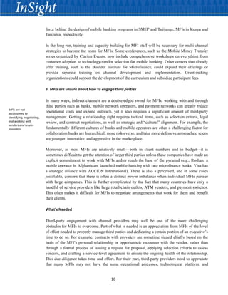Accelerating Financial Inclusion Through Innovative Channels (Dec 2009 ...