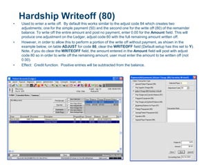 Insight adjustment codes | PPSX