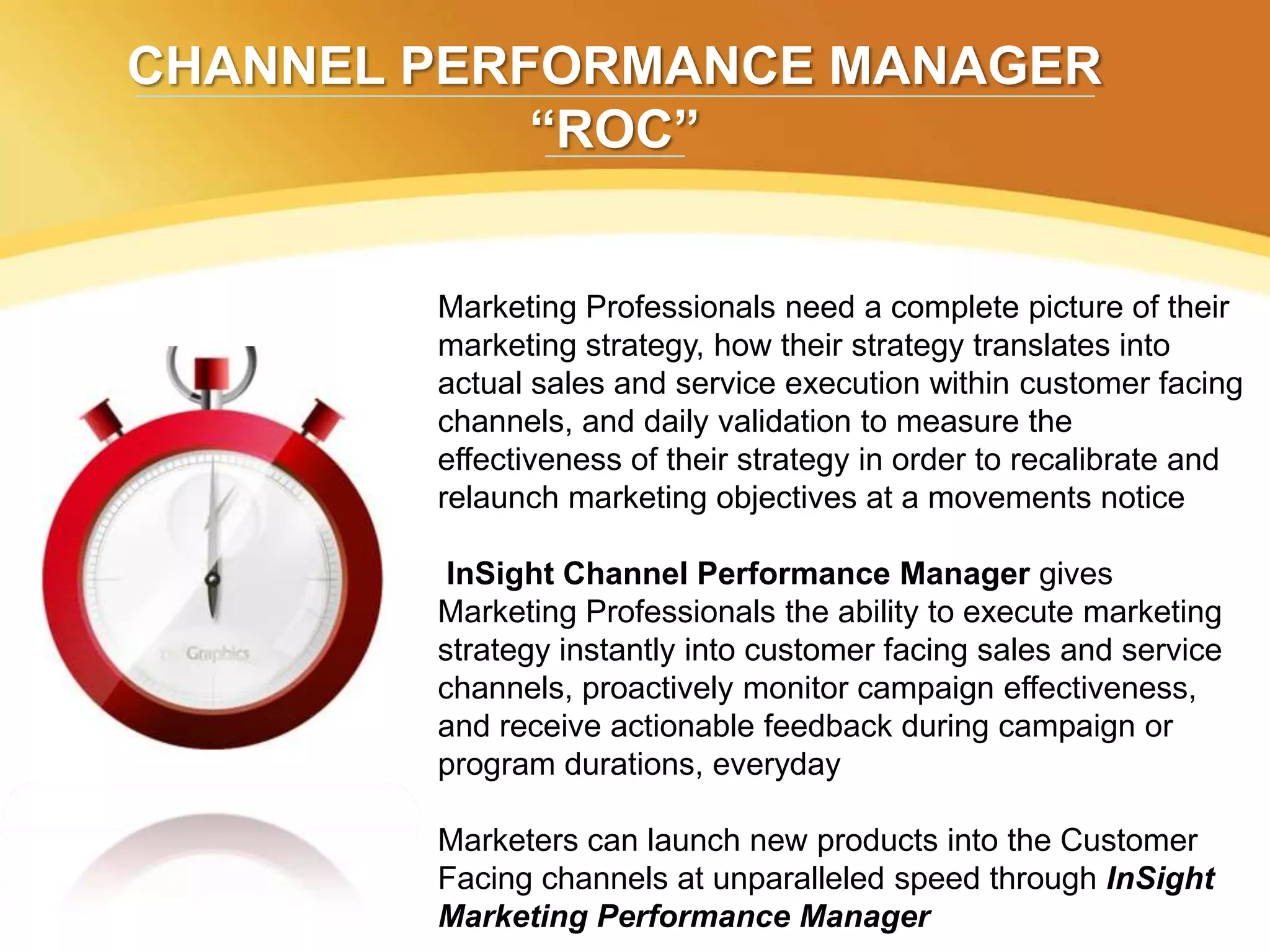 In Sight Multichannel Performance Management Platform 2013 | PPT