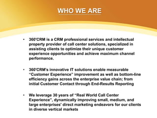 In Sight Multichannel Performance Management Platform 2013 | PPT