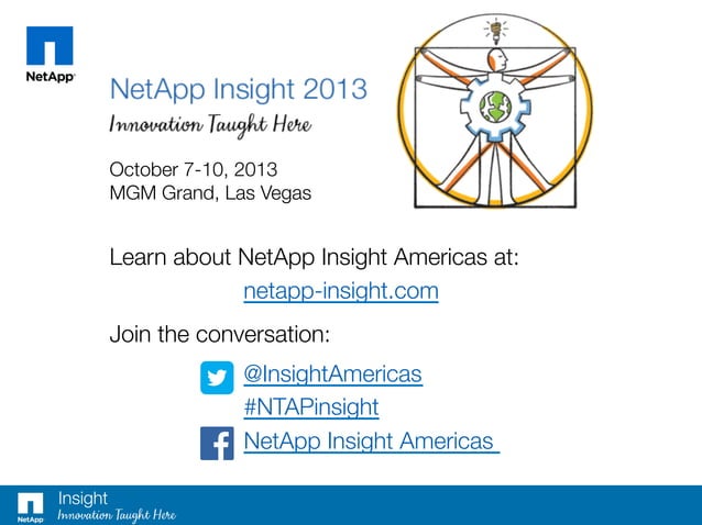 NetApp Insight 2013 Activities & Track Leaders | PDF