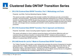 NetApp Insight 2013 Sessions | PDF