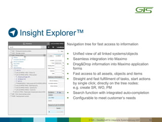 Insight Control Panel for SAP PM, IBM Maximo and Infor EAM | PPT