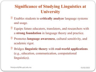 Insight for Teaching English Linguistics in the classroom .pptx