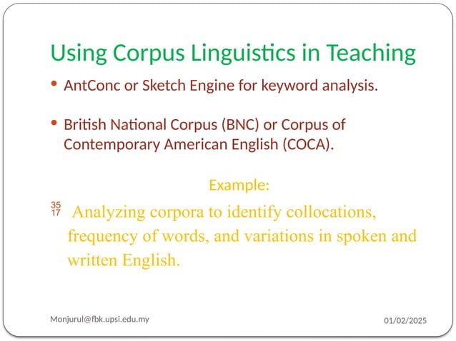 Insight for Teaching English Linguistics in the classroom .pptx