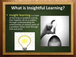 Insightful learning | PPTX
