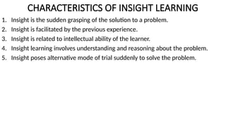 Insightful learning in Educational Psychology.pptx