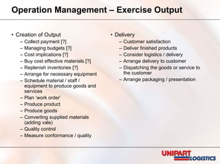 Insight Into Operations Management | PPT