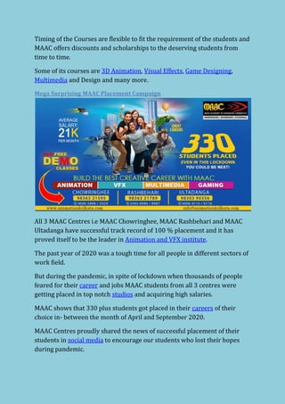 INSIGHT INTO ASTONISHING MAAC PLACEMENT | PDF