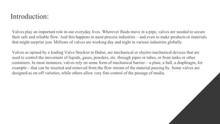 AN INSIGHT INTO VARIOUS TYPES OF VALVES | PPTX | Home Appliances | Home ...