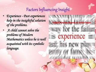 Insight learning kohler | PPTX