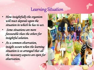 Insight learning kohler | PPTX