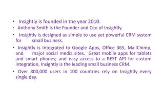 Insightly | PPTX
