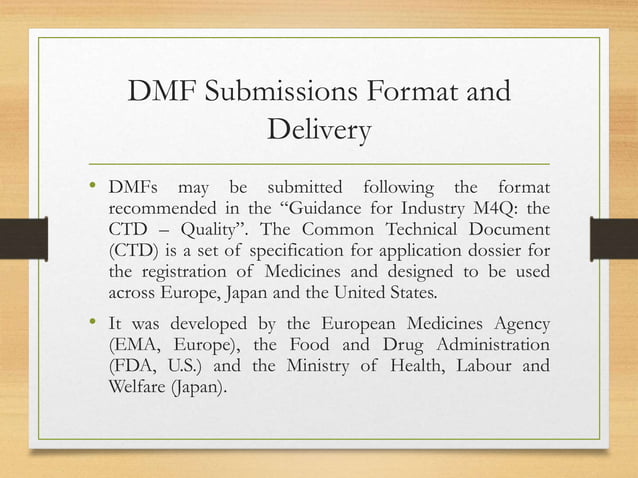 Basics of Drug Master Files--- | PPTX