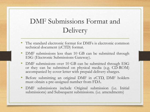 Basics of Drug Master Files--- | PPTX