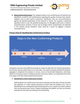 Insight on Non Conformity in food industry- Benefits, Types, Process ...