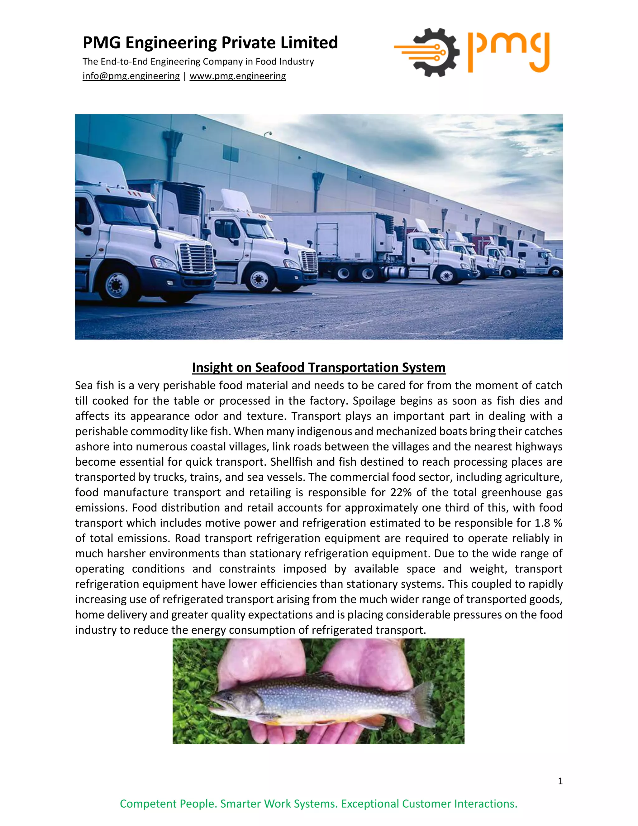 Insight on Seafood Transportation System- Regulation, Components, Multi ...