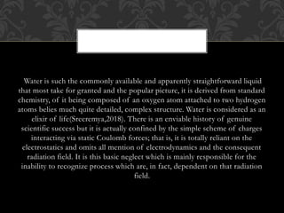 Insight on water memory | PPTX