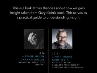 Insight Paths, a book summary in 24 slides | PDF