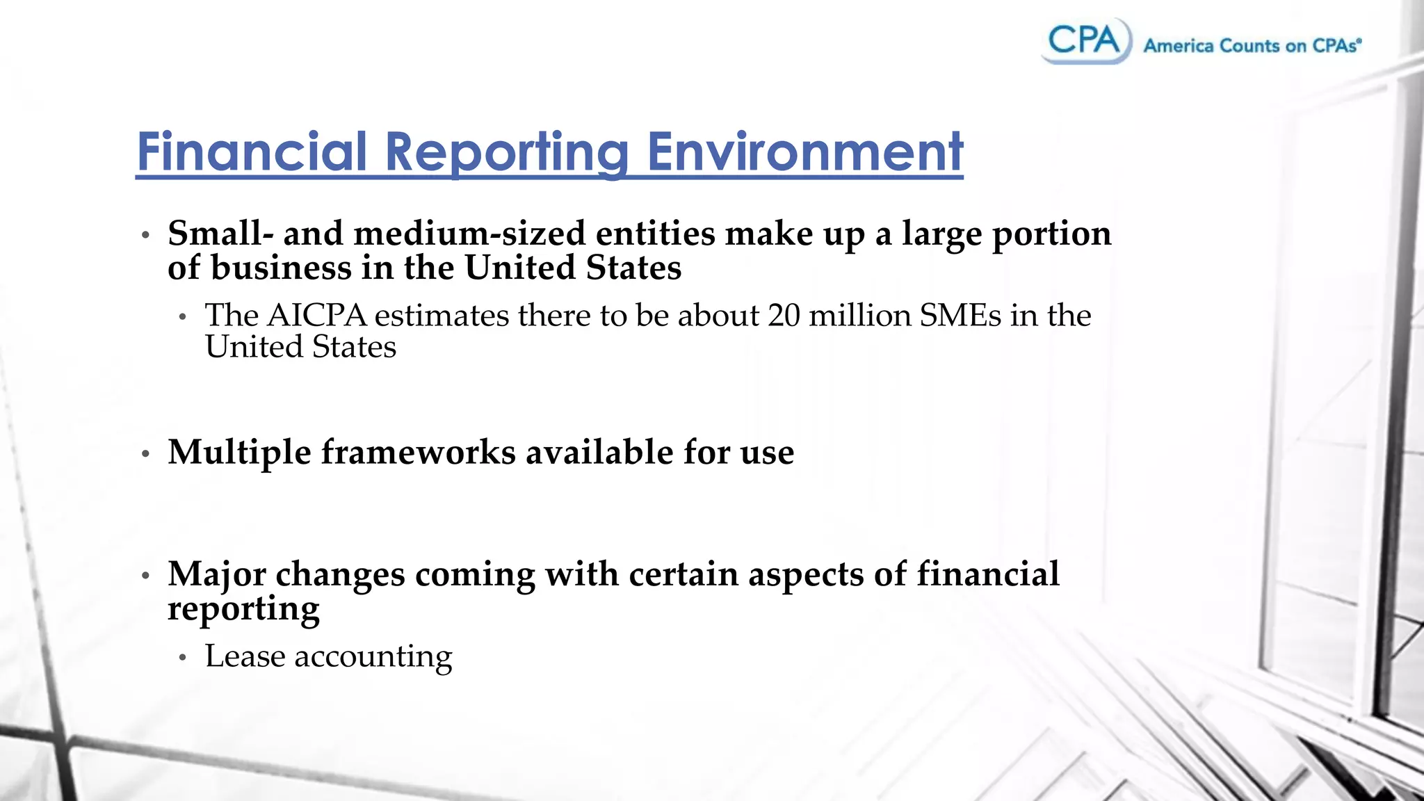 Insight presentation - Financial Reporting Framework for Small ...