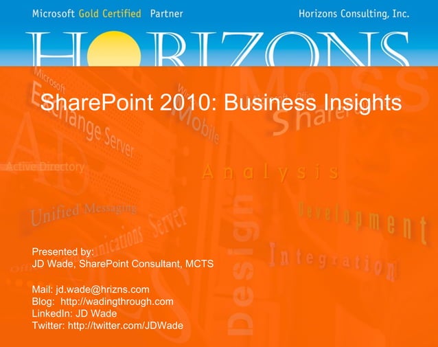 SharePoint 2010: Business Insights | PPT