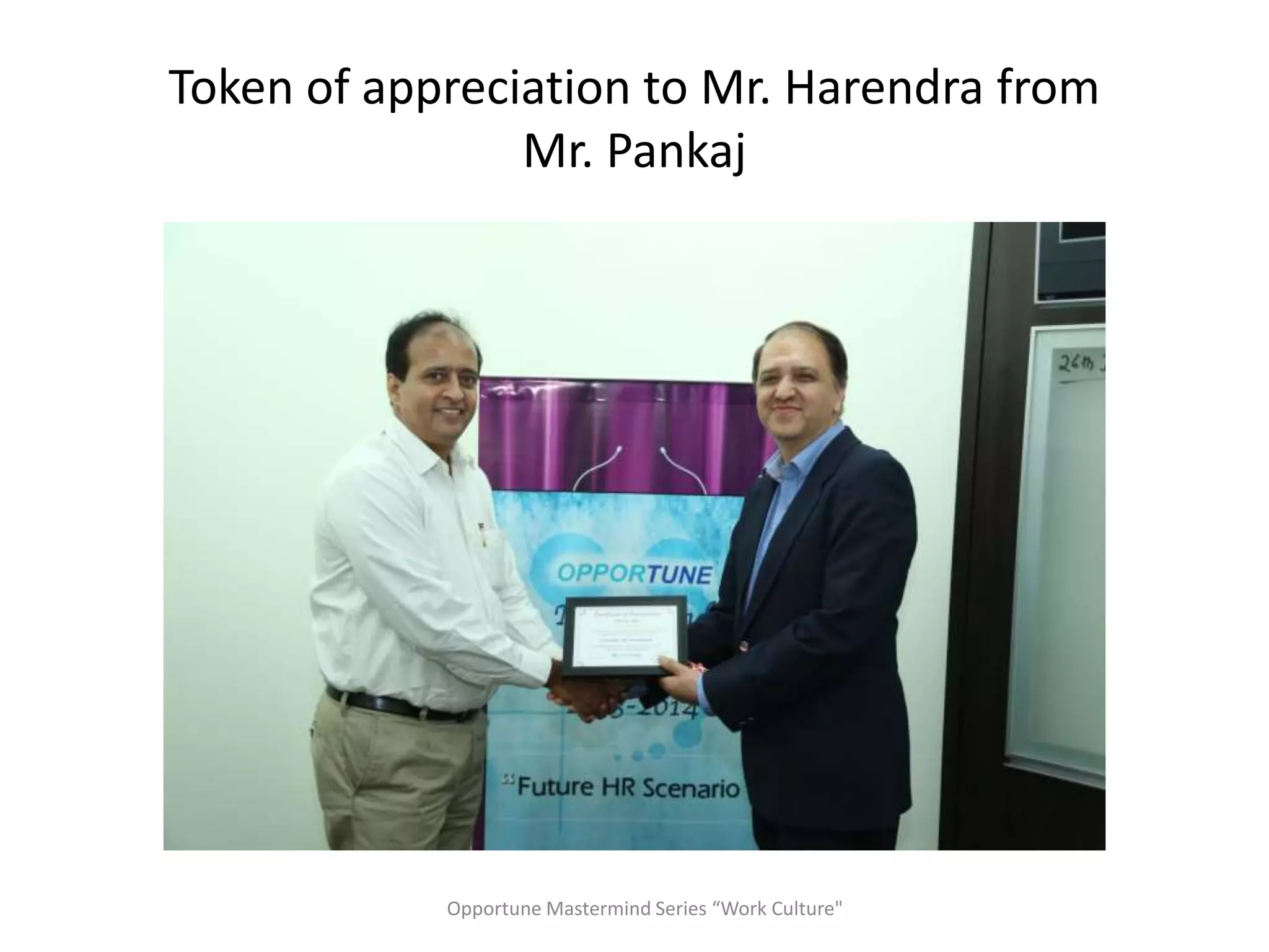 Insights HR Mastermind Series Pune - Work Culture | PPT