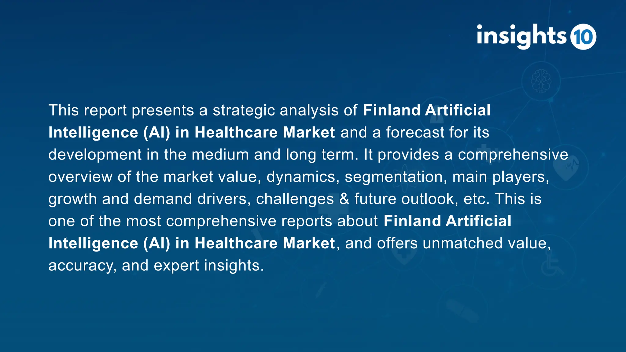 Finland Artificial Intelligence (AI) in Healthcare Market Analysis | PDF