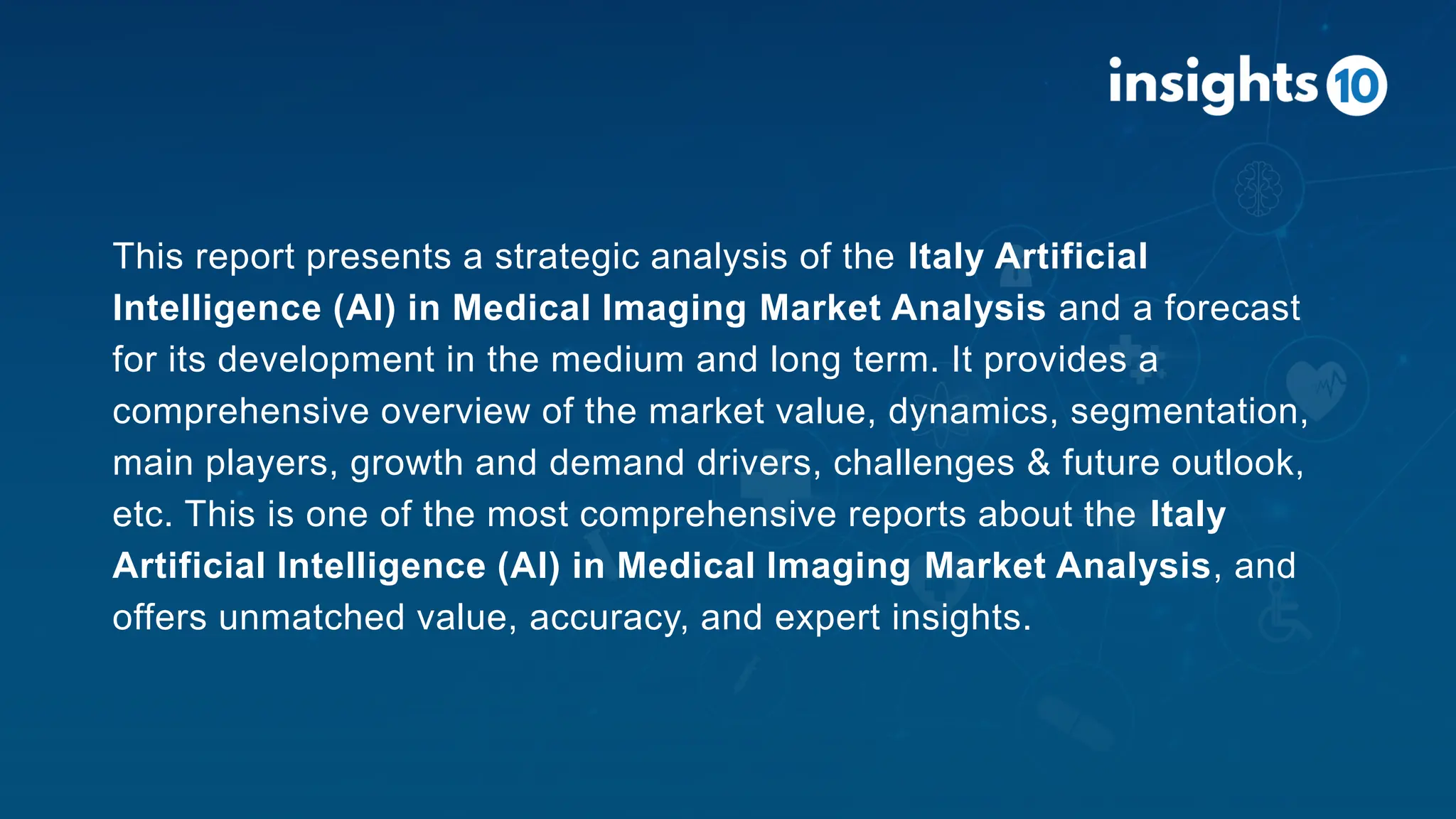 Italy Artificial Intelligence (AI) in Medical Imaging Market Analysis | PDF