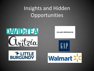 Insights and hidden opportunities | PPT
