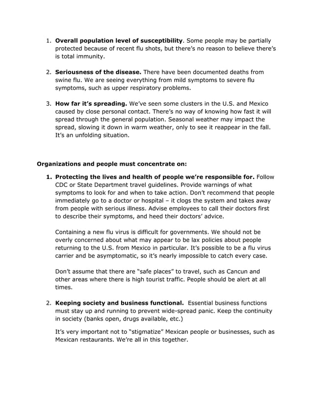 Insights Edelman GTF Swine Flu | PDF | Infectious Diseases | Diseases and Conditions