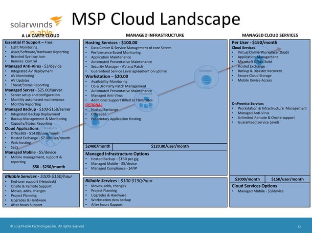 Insight session -- Build Successful MSP Service Offerings | PDF ...