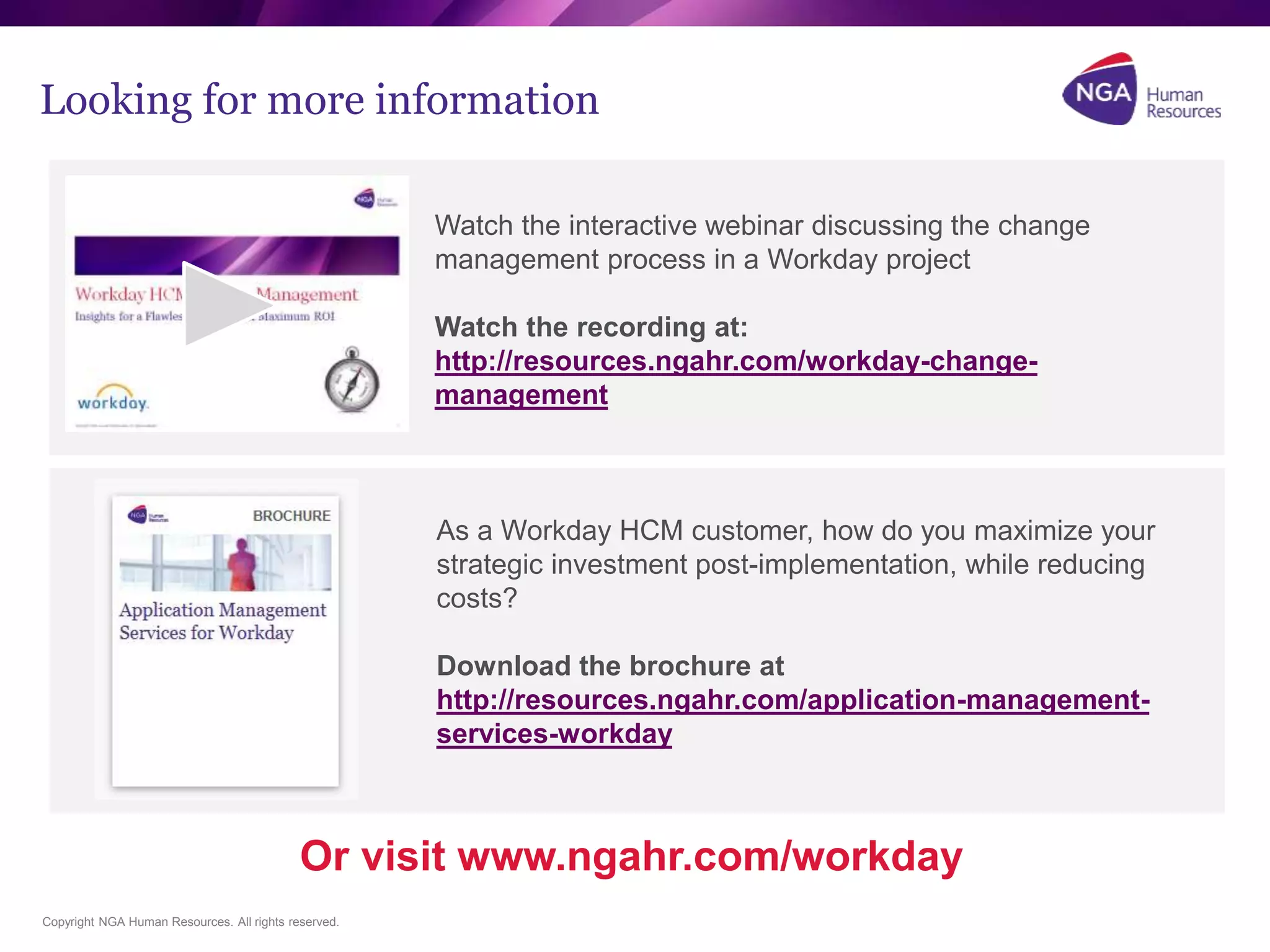 Workday Change Management | PPTX
