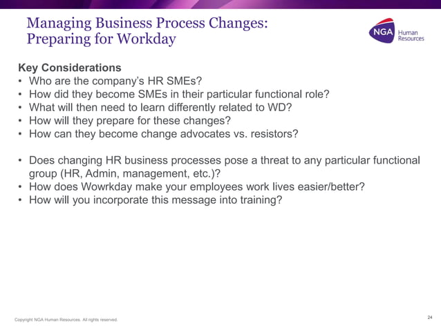 Workday Change Management | PPTX