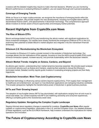 Insights from Crypto30x.com News_ Unveiling the Future of Cryptocurrency.docx
