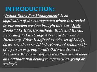 Insights from indian practices and ethos | PPTX