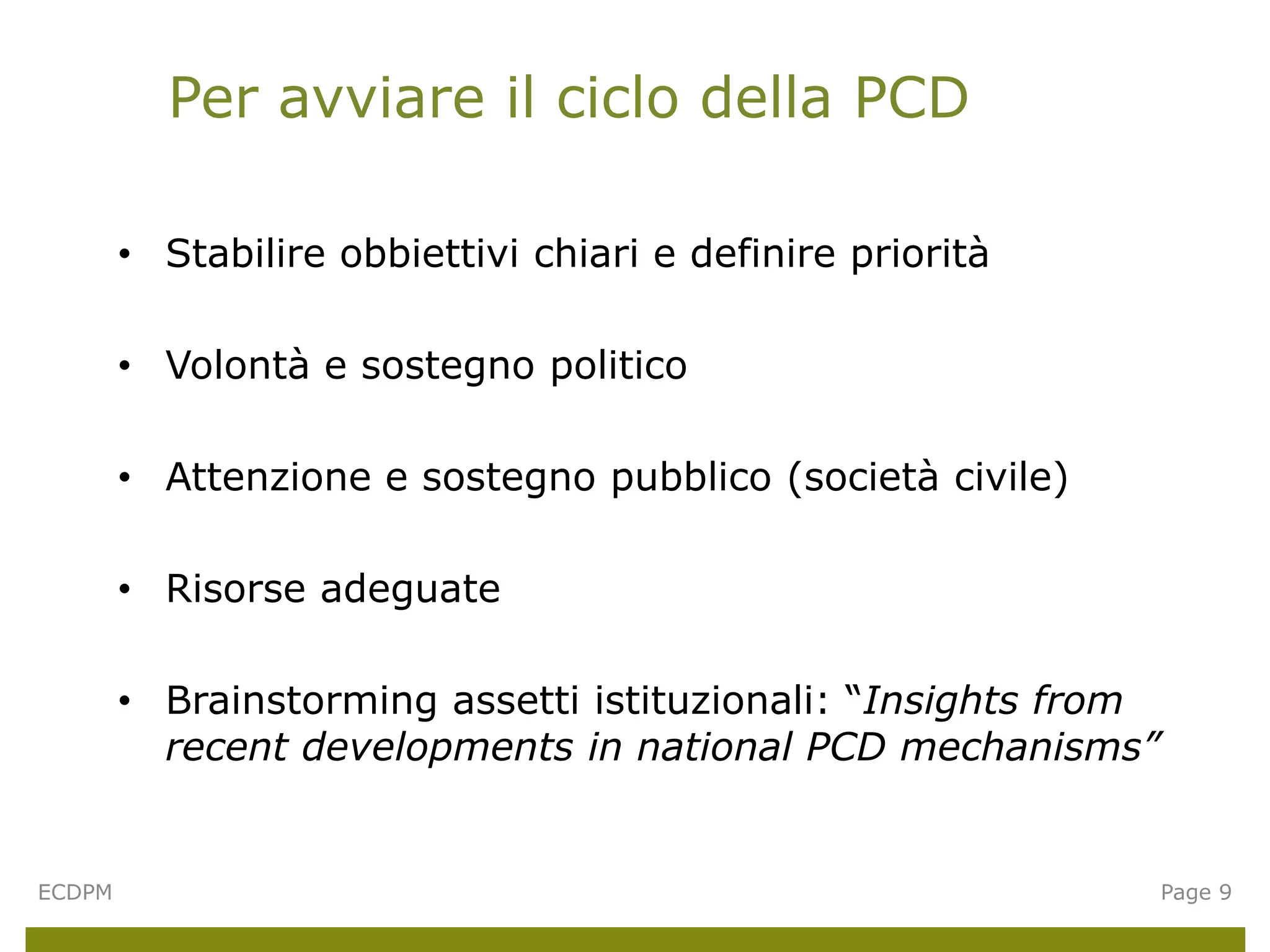 Insights from recent developments in national pcd mechanisms | PPTX ...