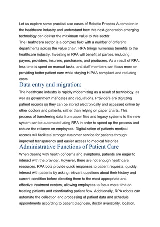 Insights into RPA implementation in healthcare.pdf