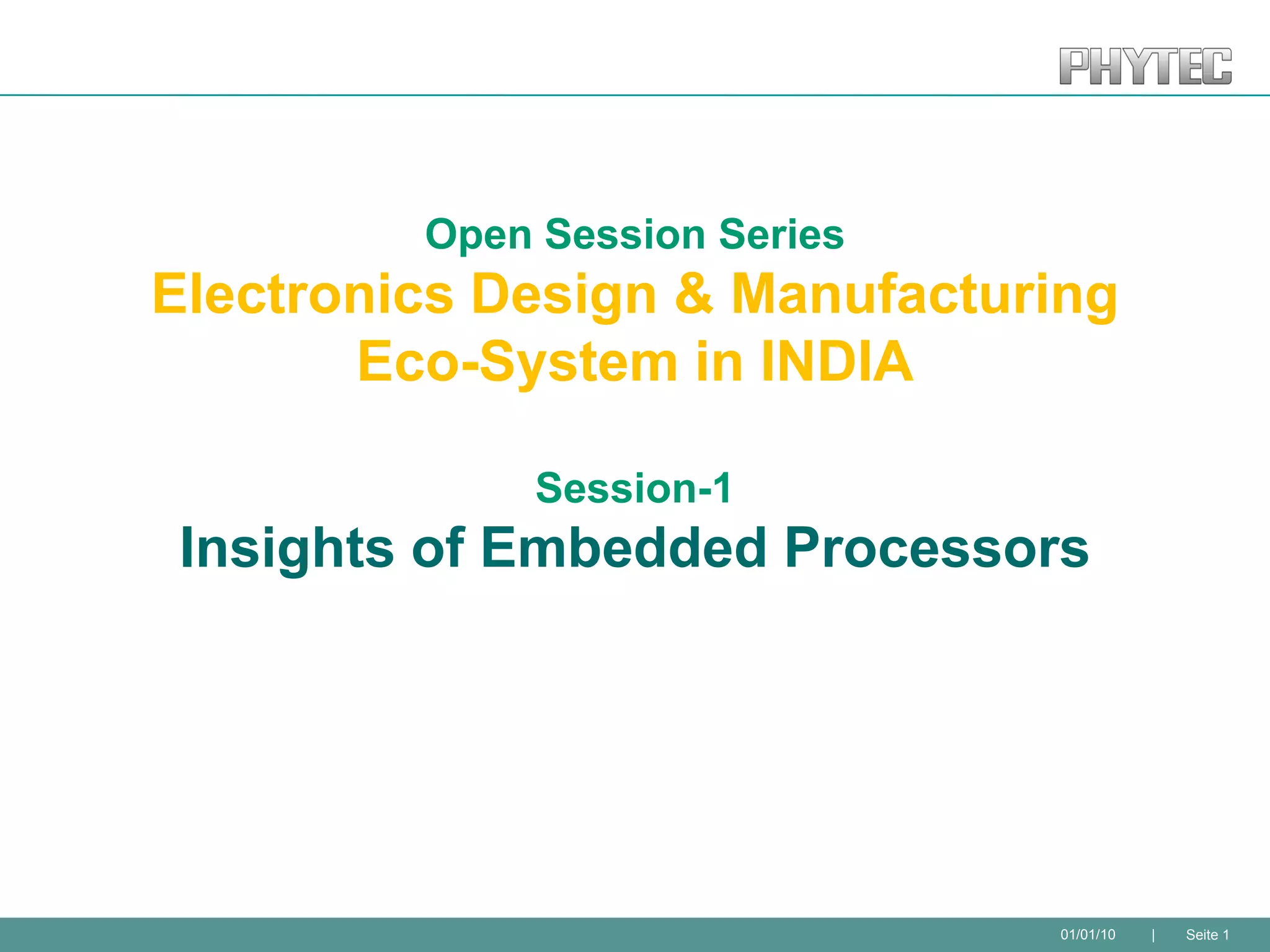Insights of embedded processors - ARM Architecture | PPT