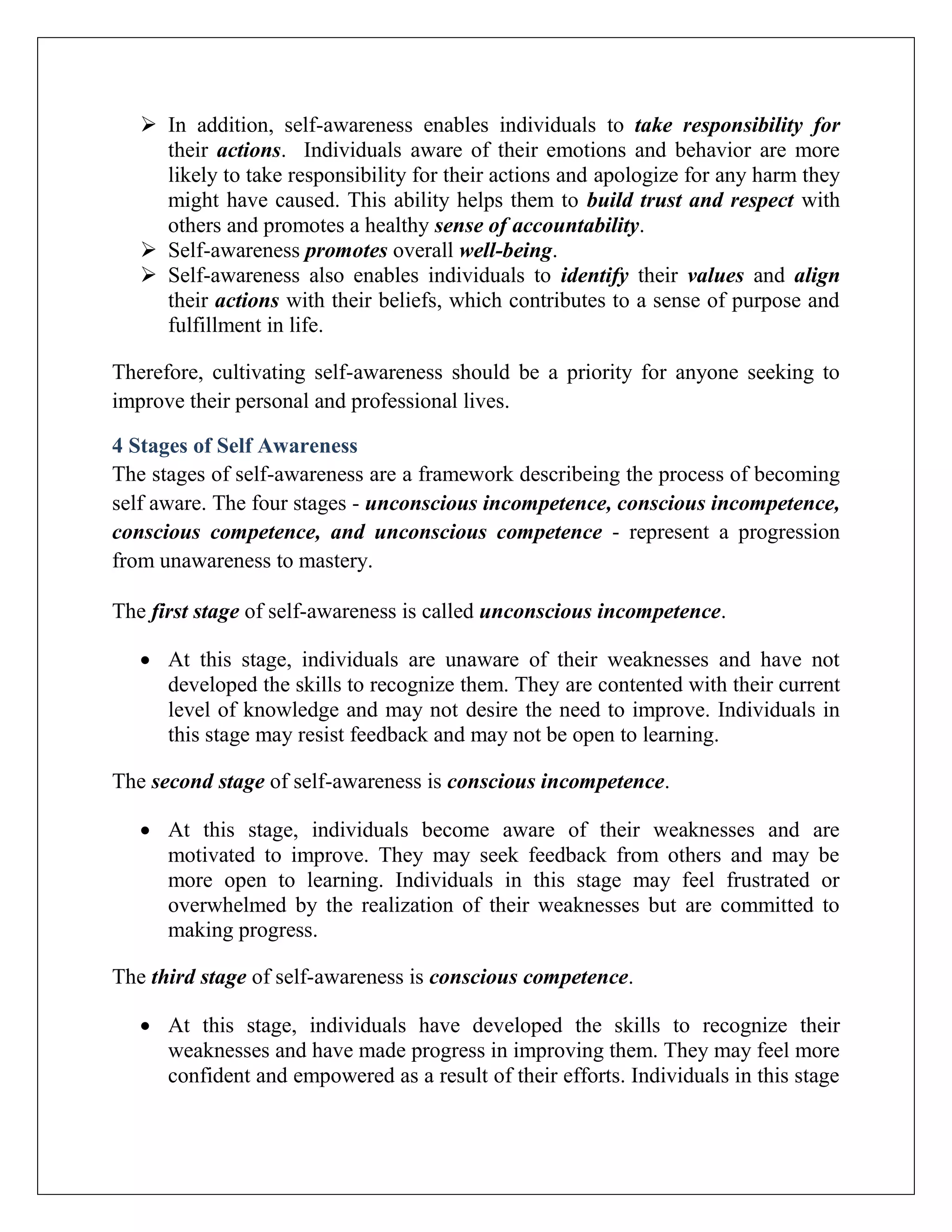 Insights of Self Awareness.pdf