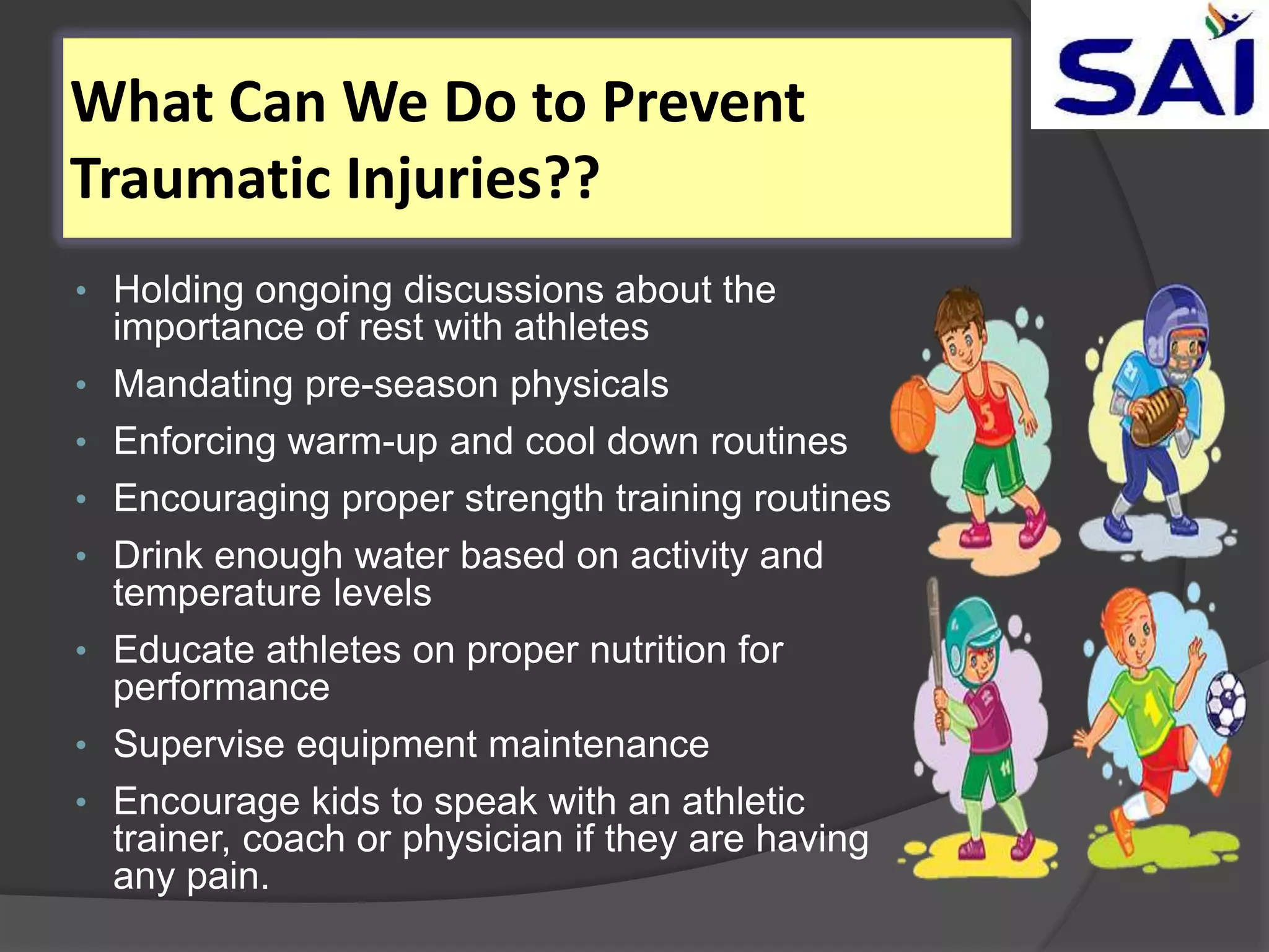 Insights of sports injuries and its management | PPTX