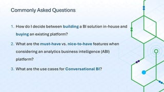 Business Intelligence 101: How To Make The Best Solution Decision For Your Organization | PDF