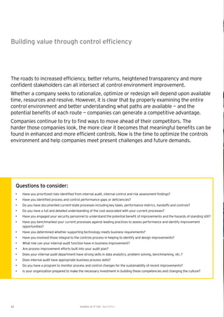 Building control efficiency: Rationalization, optimization and redesign ...