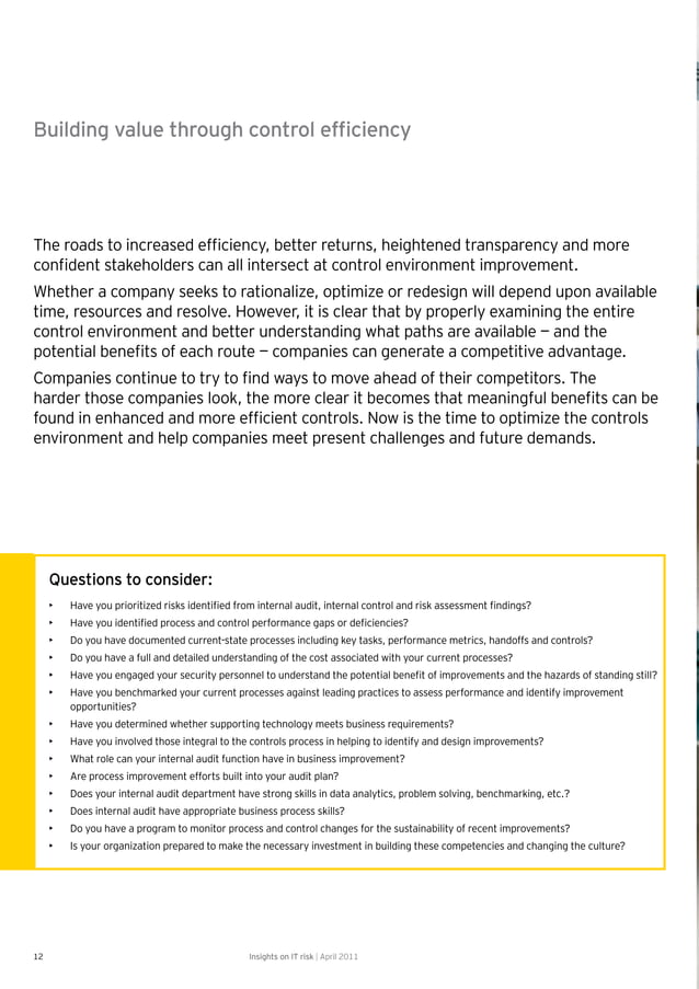 Building control efficiency: Rationalization, optimization and redesign ...