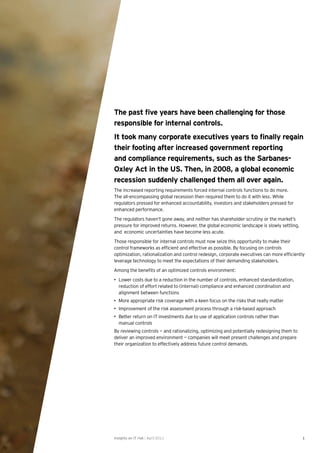 Building control efficiency: Rationalization, optimization and redesign ...