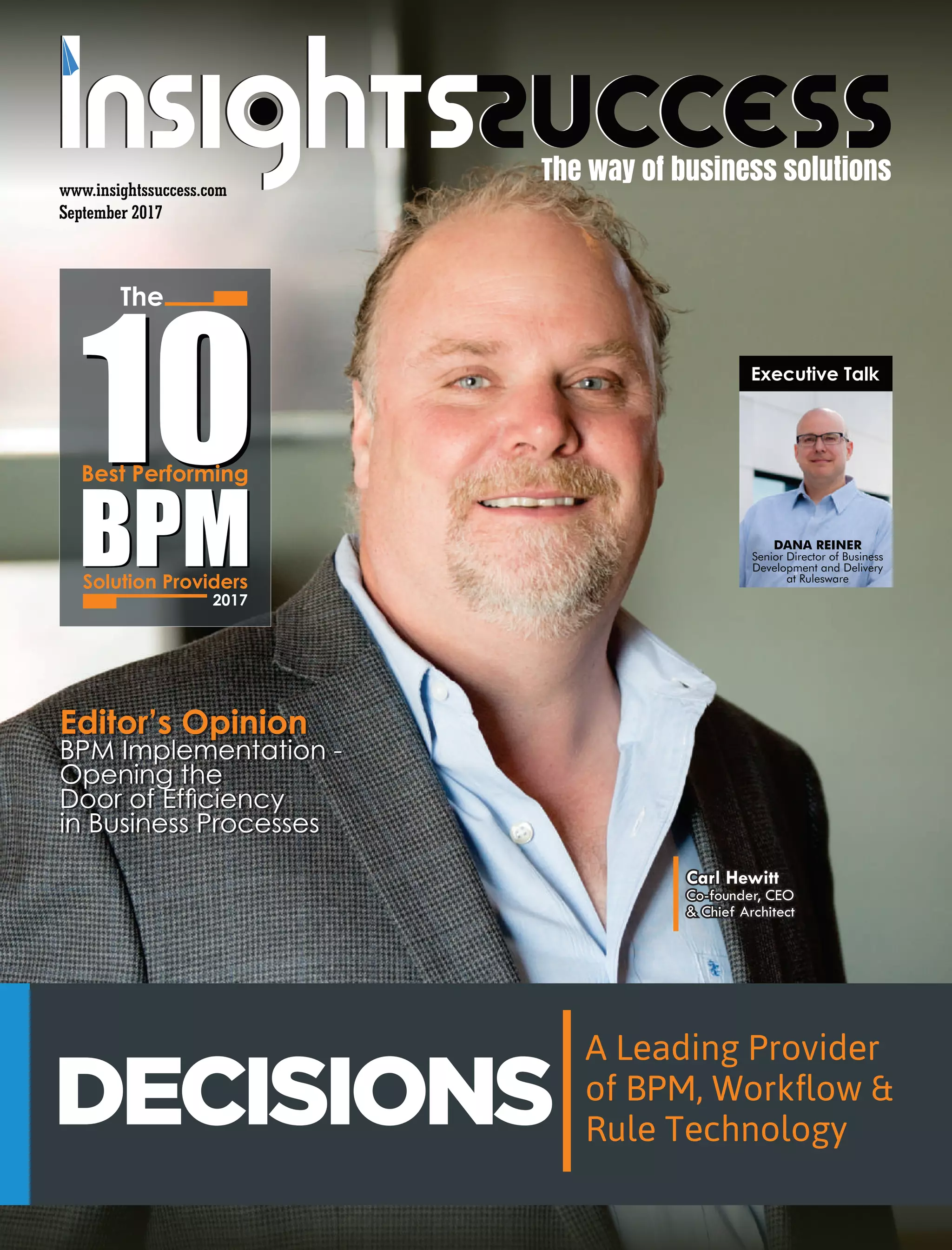 Insights success the 10 best performing bpm solution providers sept 2017 | PDF