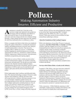 The 10 most innovative robotics companies august 2017 | PDF