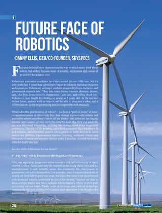 The 10 most innovative robotics companies august 2017 | PDF