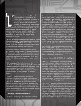 Insights success the 10 most valuable microsoft solution providers | PDF