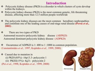 Insilico analysis of pkd genes in polycystic kidney disease patients | PPT