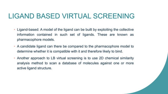 INSILICO DRUG DESIGN AND VIRTUAL SCREENING IN CADD.pptx | Computer ...